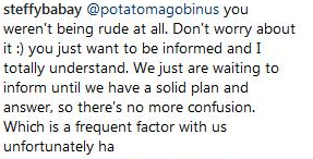 Stef's response when asked about the Hub situation : r/TheCreatures